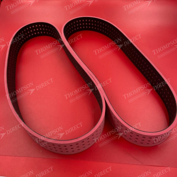 210-10 High Friction Feeder Belts w/ Holes 2.5″ x 50.25″ (set of 2 ...